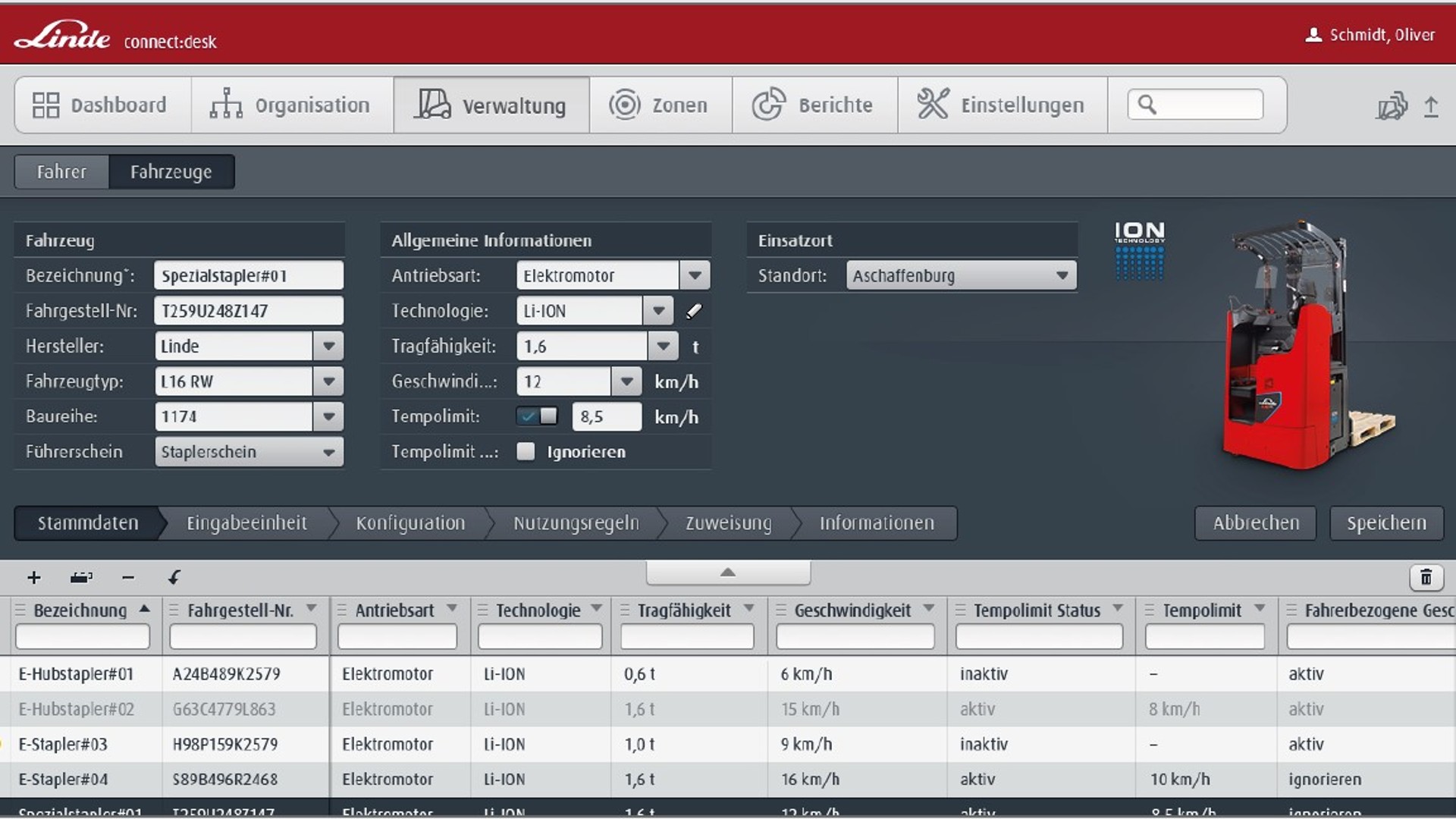 connect:desk | Flottenmanagement mit Linde Material Handling